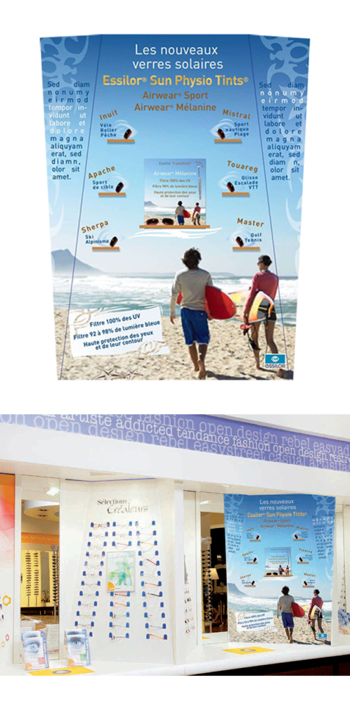 PLV POUR LES OPTICIENS | Tapage de Com' | Kakemono | Dépliant